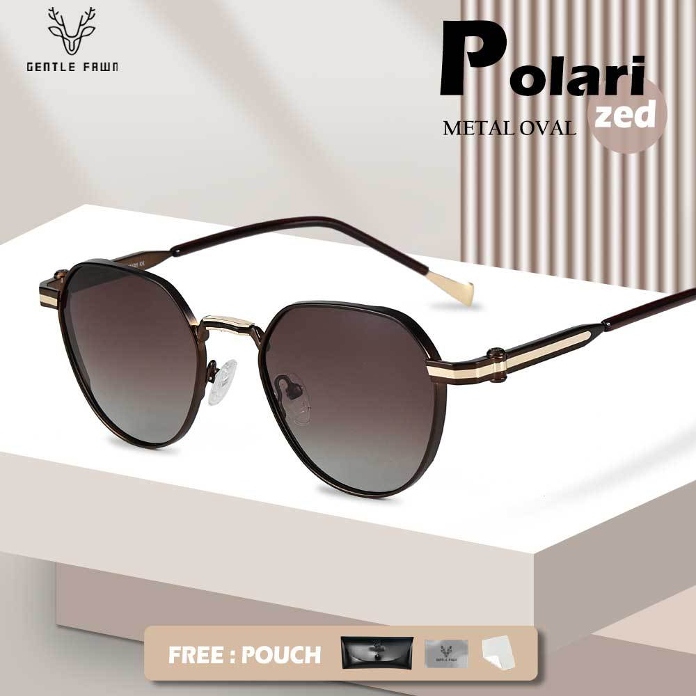 Jual Gentle Fawn Kacamata Sunglasses Polarized Bahan Metal Kuat Bentuk Oval Fashion Pria Wanita ...