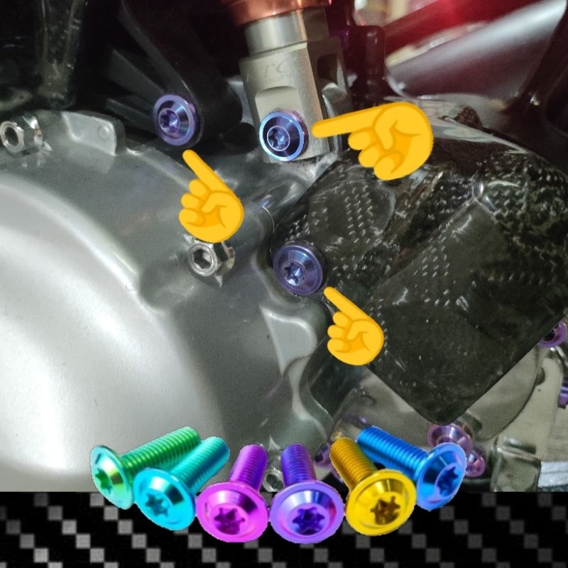 Jual baut shockbreaker titanium baut idlingstop titanium baut dudukan ...