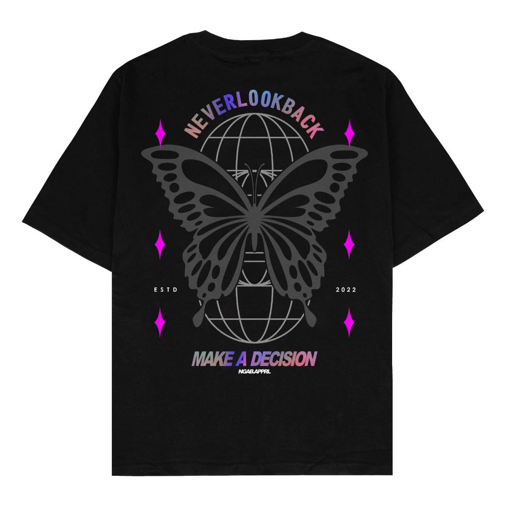 Jual Ngab Kaos Dewasa Reflective Rainbow Make A Decision Butterfly ...