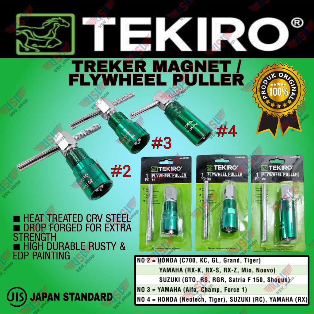 Jual TEKIRO Treker Magnet Motor Tracker Traker Flywheel Puller #2 #3 #4 ...