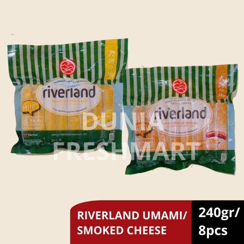 Jual RIVERLAND UMAMI SMOKED SAUSAGE MINI/UMAMI SMOKED CHEDDAR 240GR/8 pCS SOSIS MINI SAUSAGE ...