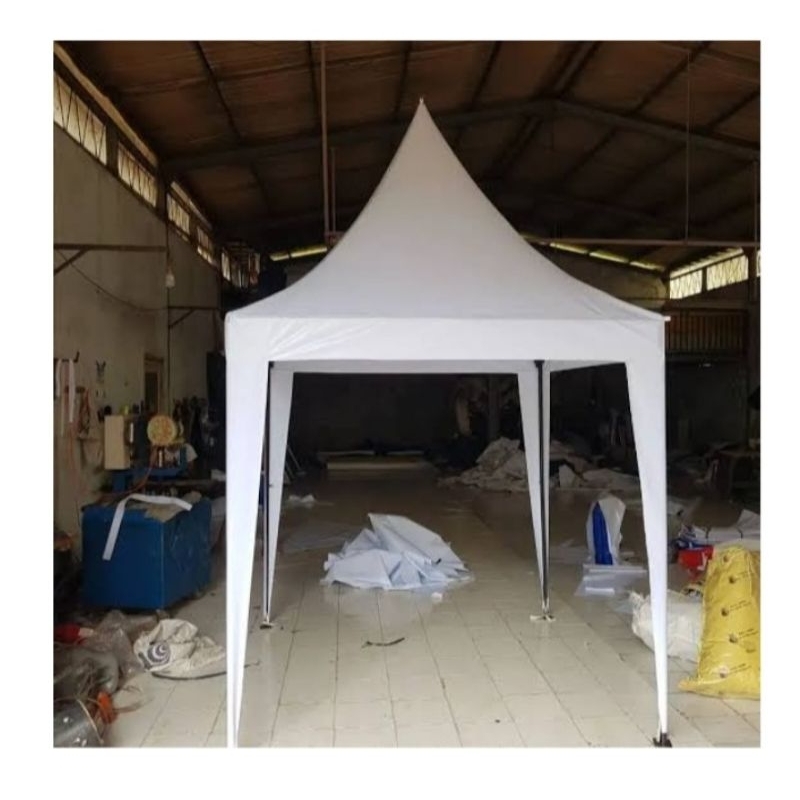 Jual Tenda kerucut ukuran 2x2 rangka singel dex bahan atap waterproof ...