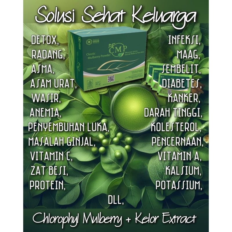 Jual Serbuk Klorofil Minuman Kesehatan Tubuh 30 Sachet (Kemasan Box ...