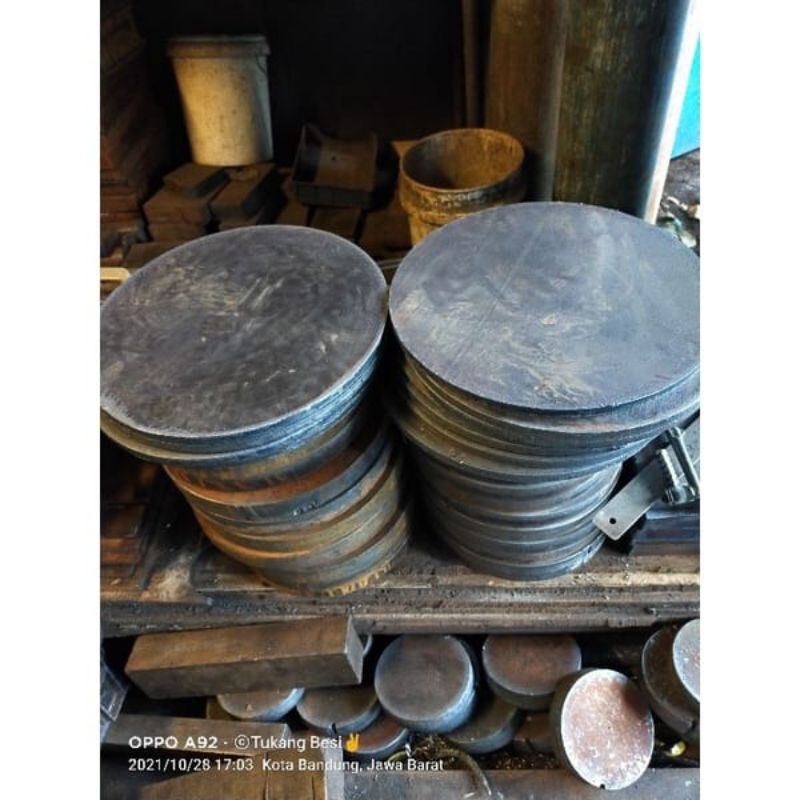 Jual plat besi hitam tebal 5mm potongan bulat/bundar/plat besi | Shopee ...