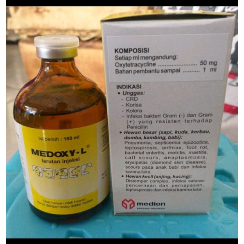Jual Medoxy L 100ML larutan injeksi antibiotik hewan | Shopee Indonesia