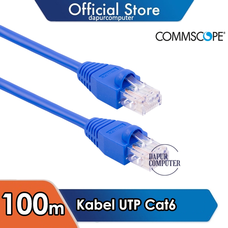 Jual Kabel lan 100 meter indoor cat6 siap pakai internet wifi 100m utp ...