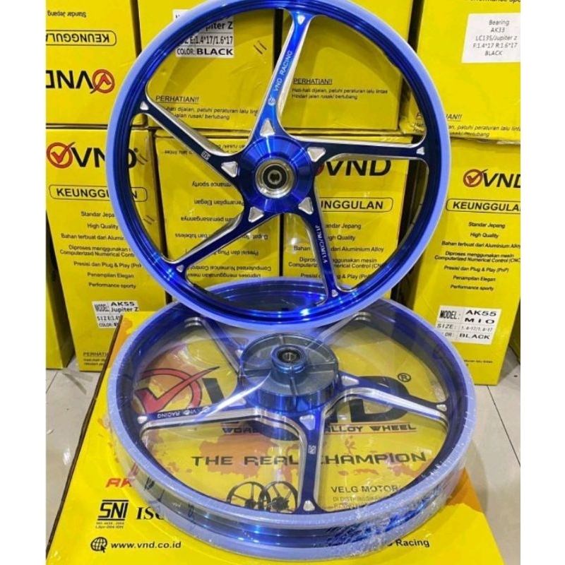 Jual Velg VND Original AK55 jupiter/vega/mx lama velg vnd F140x17/R160x 17 jupiter velg vnd six ...