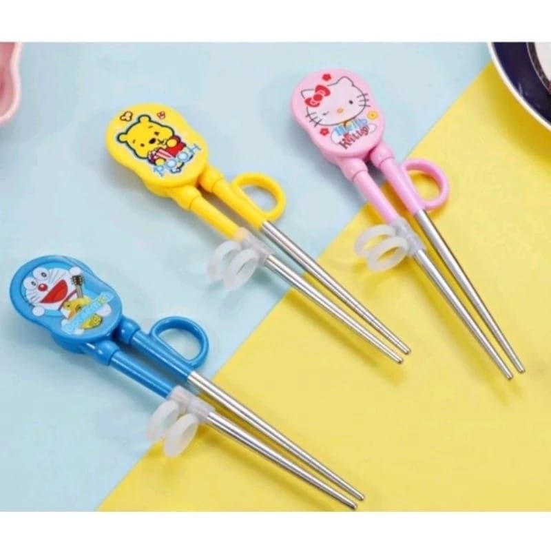 Jual Sumpit Karakter Anak Sumpit Belajar Anak Sumpit Stainlees Unik ...