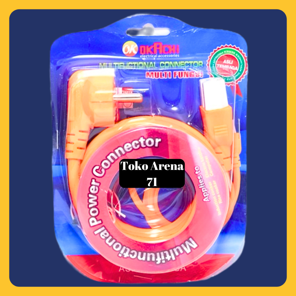 Jual Kabel power 1.8m 1,8M 1.8 Meter 1,8 Meter tembaga Okachi Kabel ...