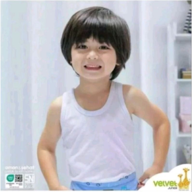 Jual Velvet Junior Singlet Dalam Bayi/Singlet Anak Baby Putih Polos 0 ...