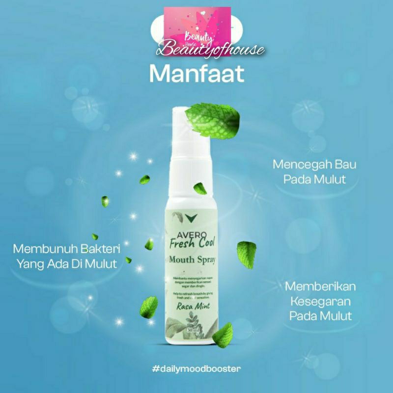 Jual AVERO Fresh Cool Mouth Spray - BPOM Parfum Mulut, Pengharum Mulut ...