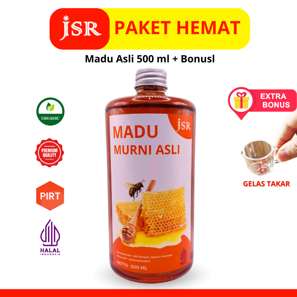 Jual Madu Asli/Madu Hutan Asli/Madu Murni/Madu JSR 500 ml | Shopee ...