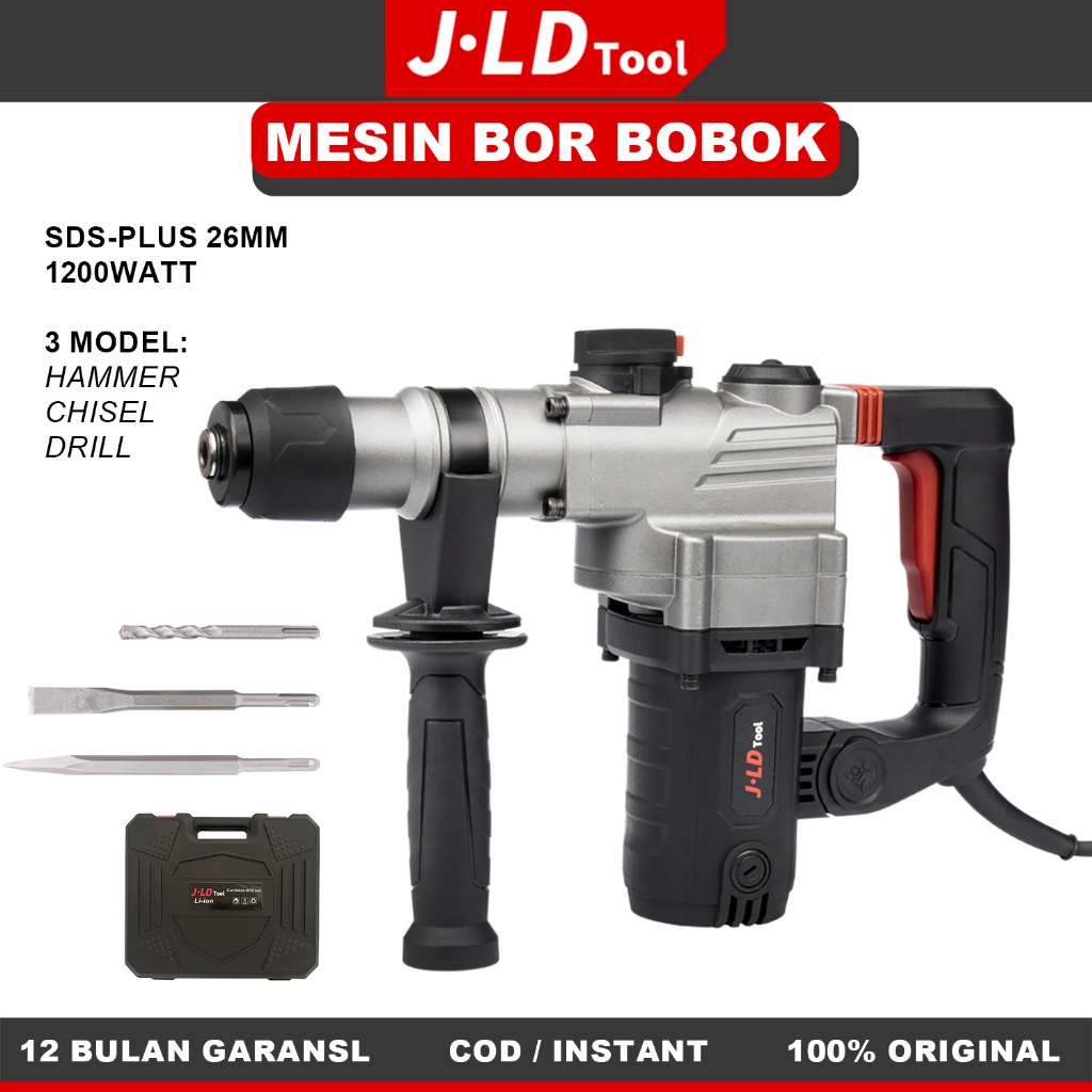 Jual JLD Mesin Bor Hammer Drill bor beton jld 3 fungsi original Mesin ...