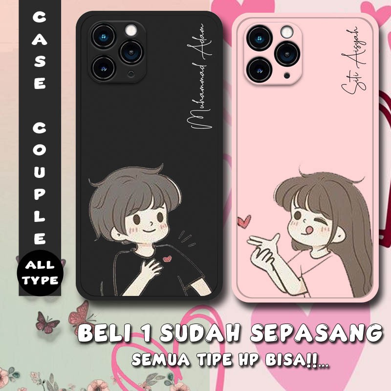 Jual [CC-28] Custom Case Hp COUPLE NAMA BEBAS [ BELI 1 SUDAH DAPAT 2 ...