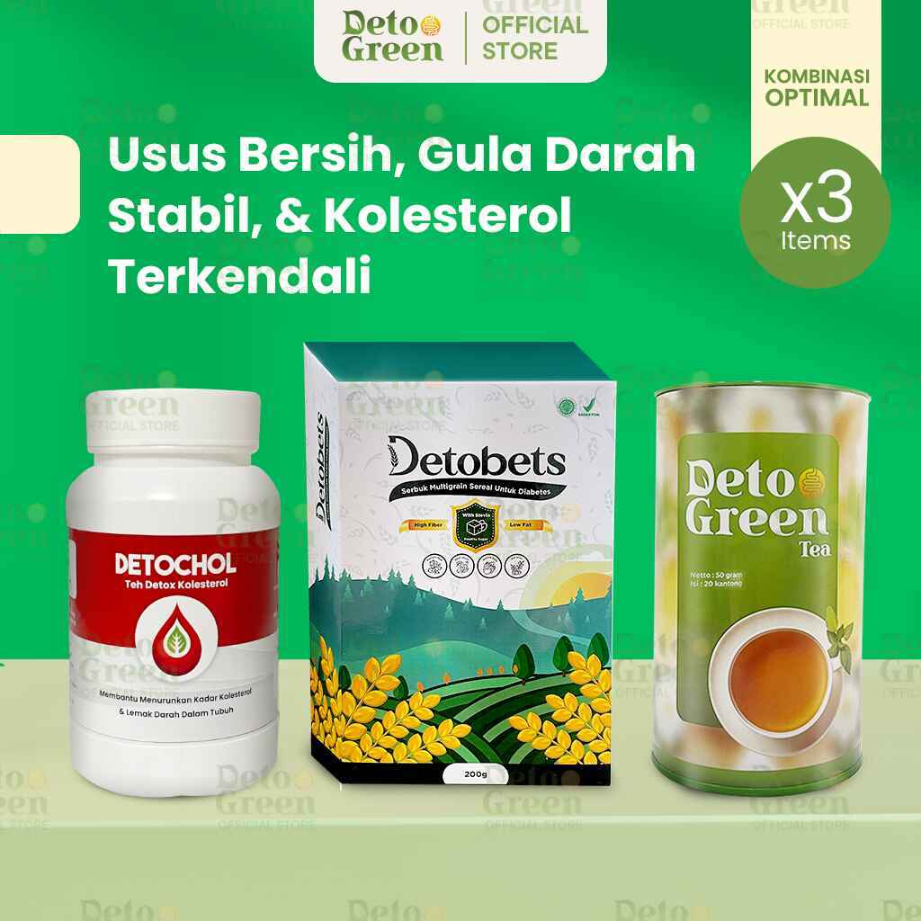Jual (BUNDLING) DETOGREEN, Detobets dan Detochol Kombinasi Optimal ...