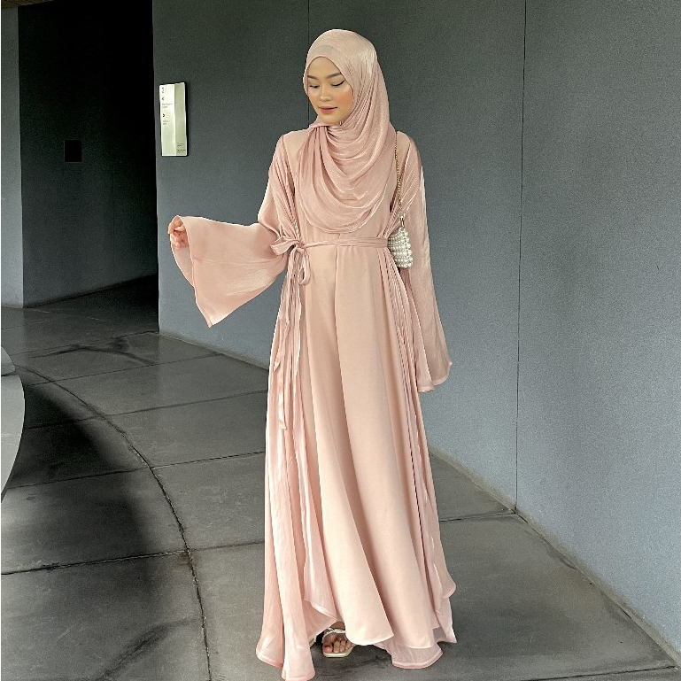 Jual [Irine] Ghaliya Abaya Set Pashmina | Shopee Indonesia