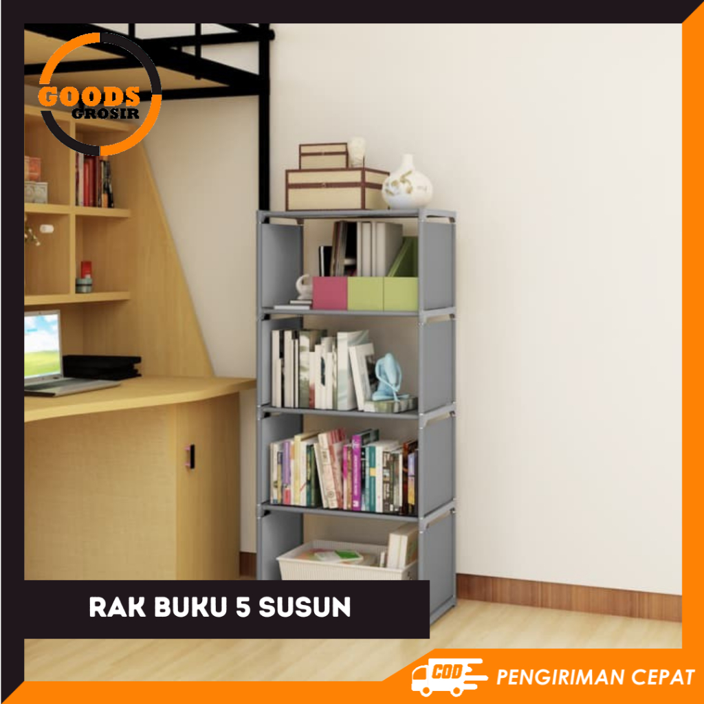 Jual Goods Lemari Serbaguna Multifungsi | Rak Buku 5 Susun | Rak Susun ...