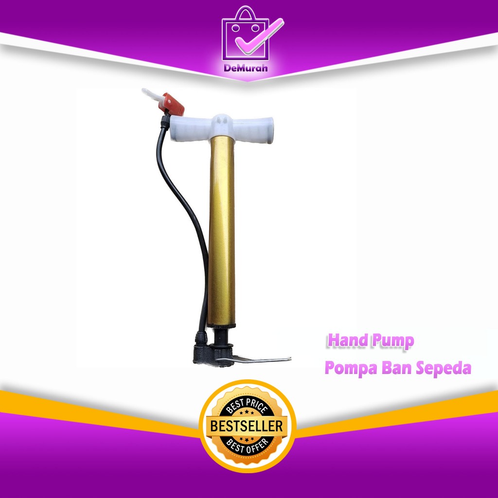 Jual Hand Pump Pompa Ban Sepeda Pompa Angin Manual Portable 30cm A092 ...