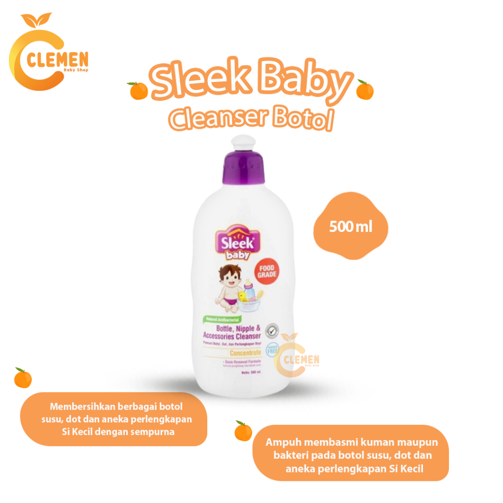 Jual Sleek Baby Cleanser Botol (Sabun Cuci Botol) 500 ML | Shopee Indonesia
