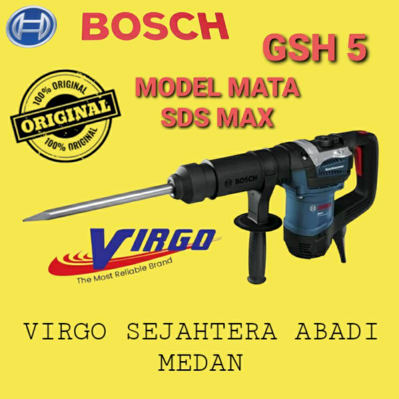 Jual GSH5 MESIN BOBOK BETON LISTRIK BASIC DEMOLITION HAMMER SDS MAX ...
