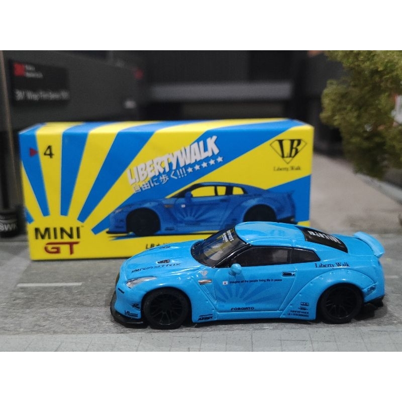 Jual Mini GT LB Works Nissan GTR Light Blue (Rintis) | Shopee Indonesia