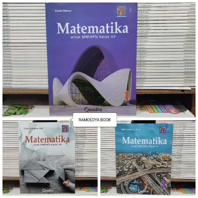 Jual Buku Matematika SMP/MTs kelas 7 , 8 , 9 Kurikulum Merdeka Quadra | Shopee Indonesia