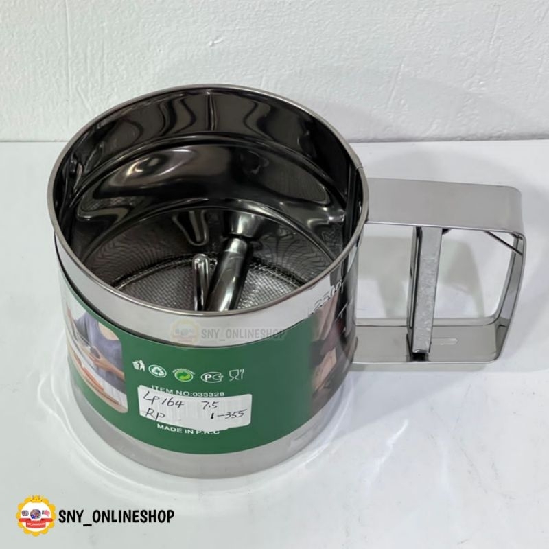 Jual Saringan Ayakan Tepung Flour Sifter Double Stainless Powder ...