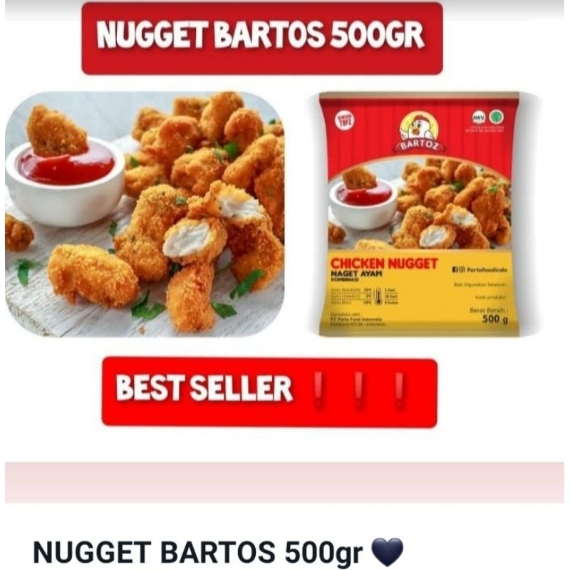 Jual NUGGET AYAM BARTOZ 500 gr | Shopee Indonesia