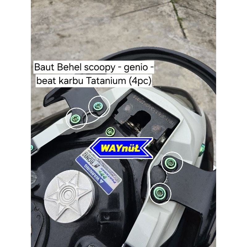 Jual Baut Behel Titanium ( 4pc ) original | Shopee Indonesia
