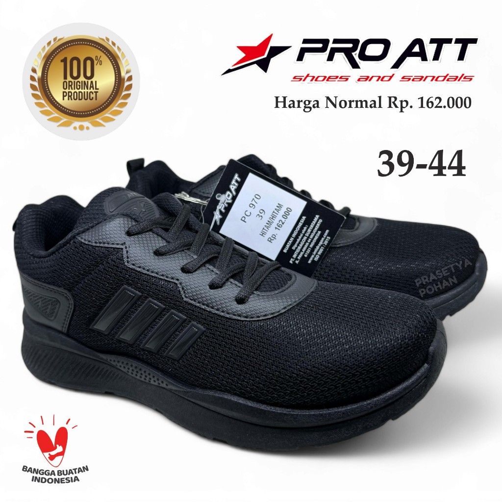 Jual Sepatu Sekolah SMP SMA Anti Slip PRO ATT - Sepatu Anak Sekolah SMP SMA MODEL TALI HITAM ...