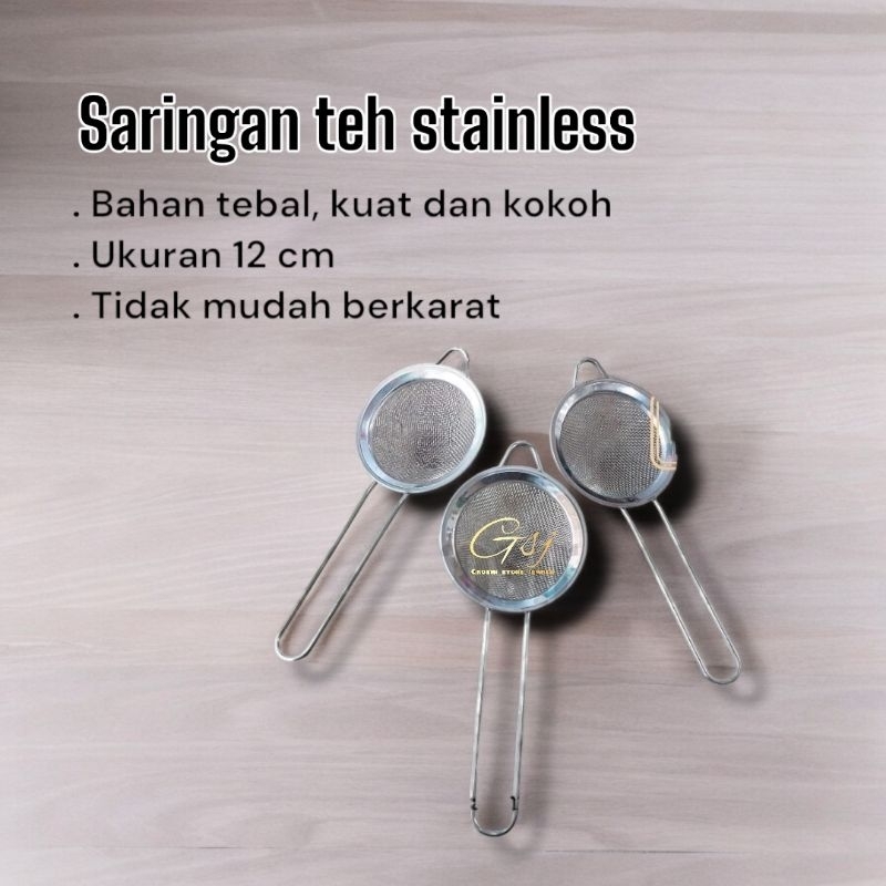 Jual Saringan teh stainless 10 cm 12 cm - saringan serbaguna | Shopee ...