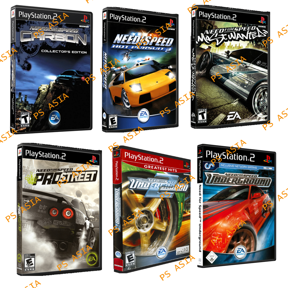 Jual Kaset ps 2 NFS - Most Wanted - Underground - ProStreet - Carbon ...