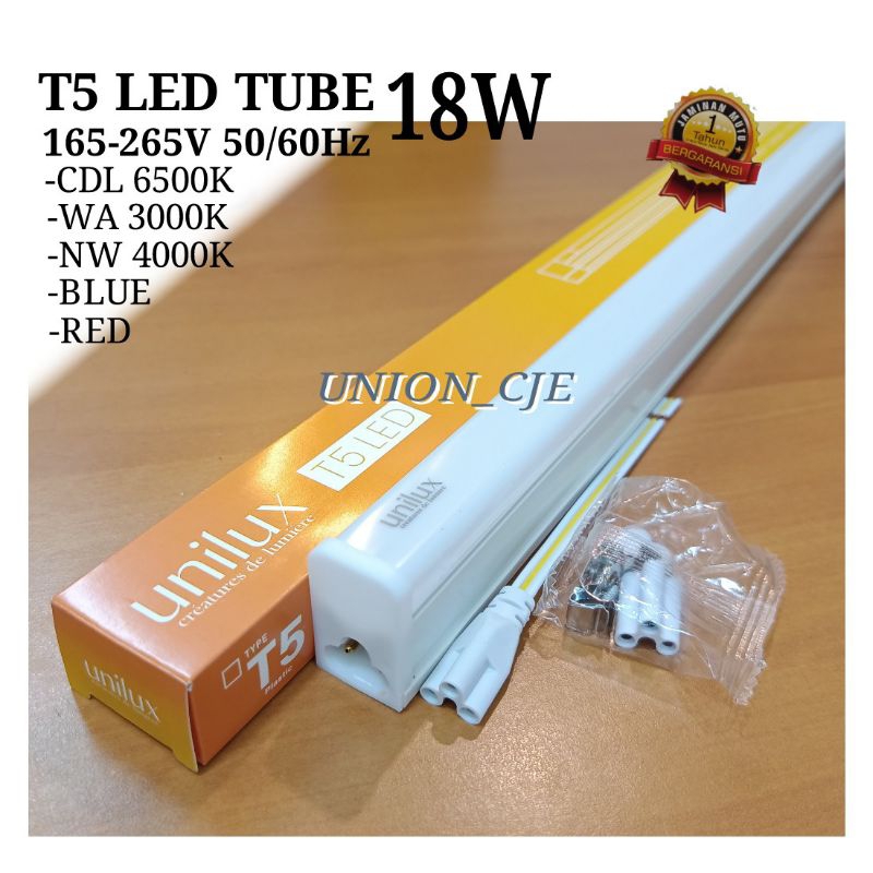 Jual UNILUX Lampu TL T5 LED 18w 120cm AC 220V Bergaransi Tersedia Warna Putih, Kuning, Natural ...