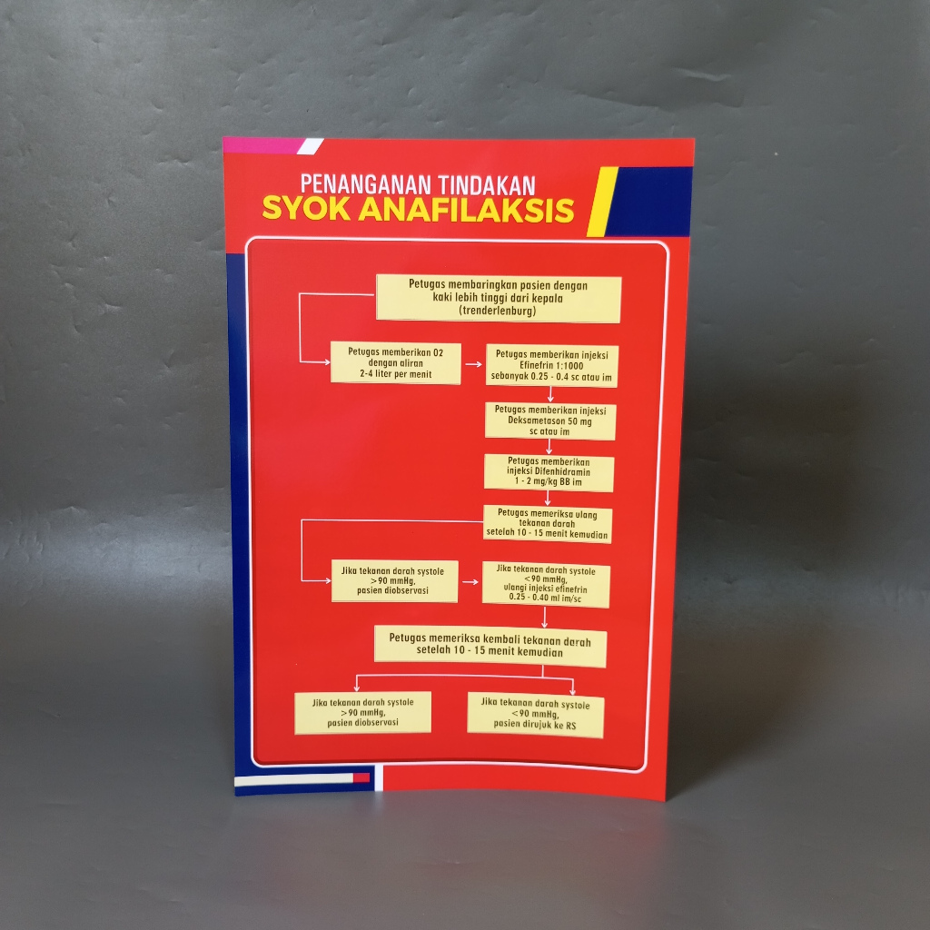 Jual Poster Penatalaksanaan Syok Anafilaktik, Poster Kesehatan | Shopee ...