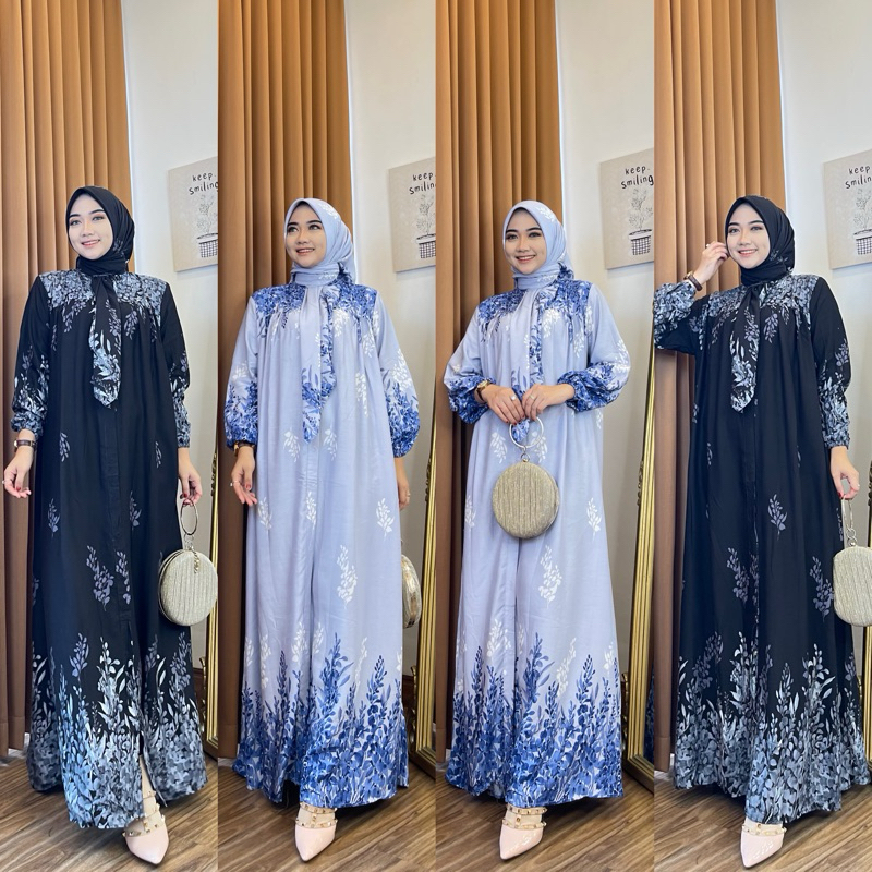 Jual Gamis Rayon Include Hijab | Shopee Indonesia
