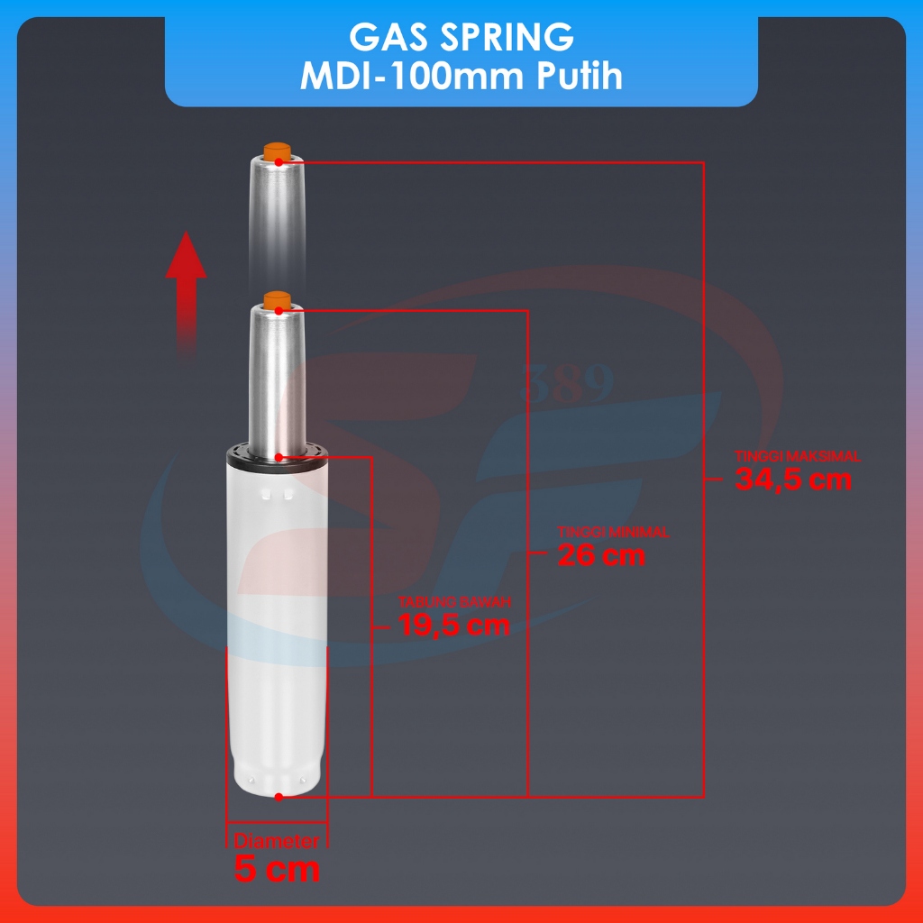 Jual Hidrolik Kursi Kantor Gas Lift Kursi Gaming Gas Spring Kursi Staff ...