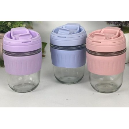 Jual Gelas Tumblr Kaca Bening Anti Tumpah 350ML Import + Dus Importi ...