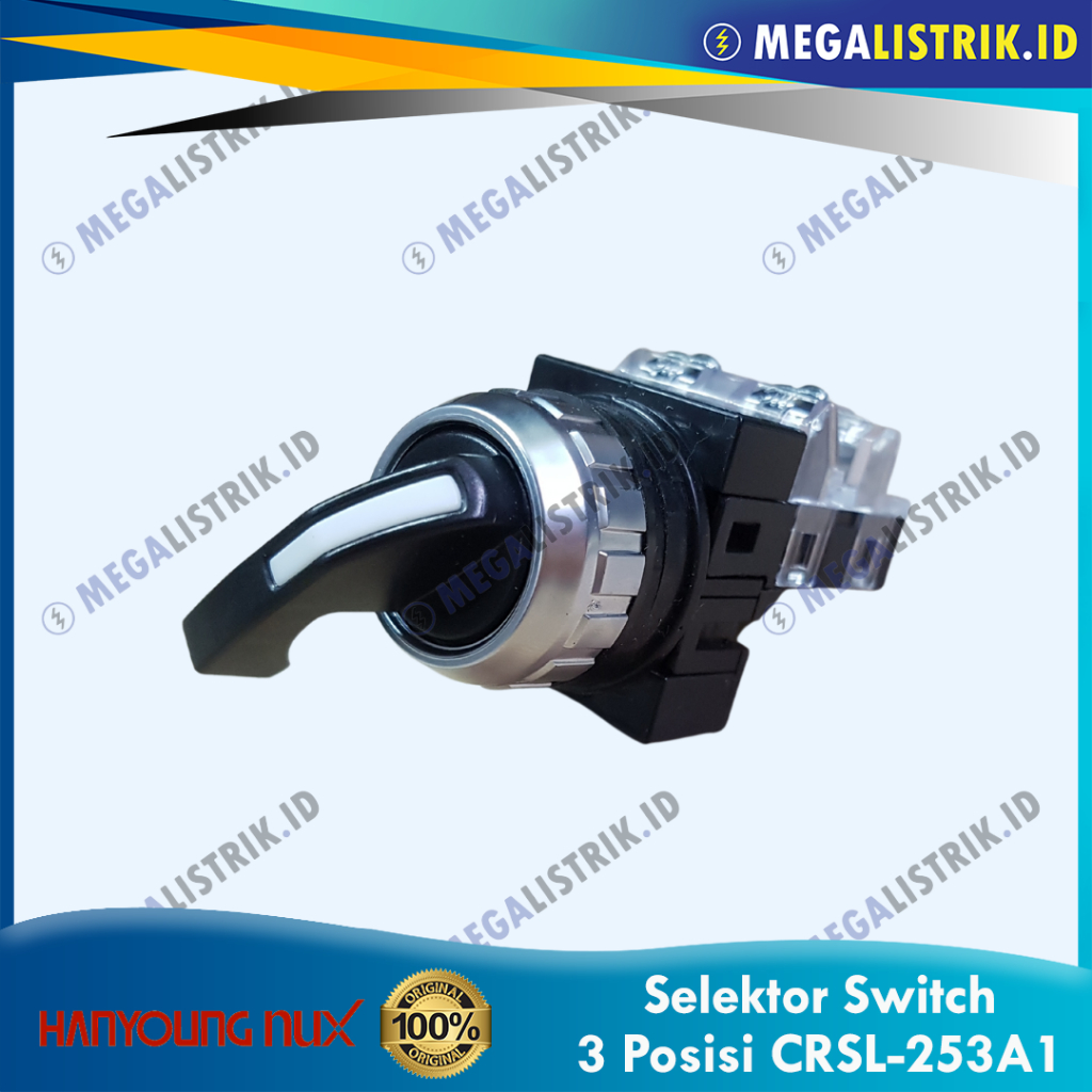 Jual HANYOUNG NUX SELEKTOR PANAH 2 POSISI 25MM / SELECTOR SWITCH 25 MM ...