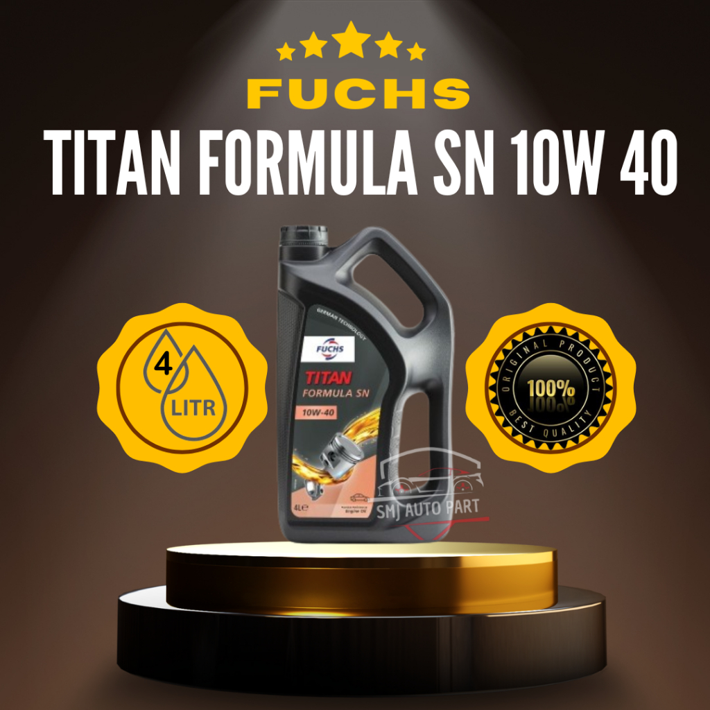 Jual FUCHS TITAN FORMULA SN 10W-40 SEMI SYNTHETIC OLI 4L | Shopee Indonesia