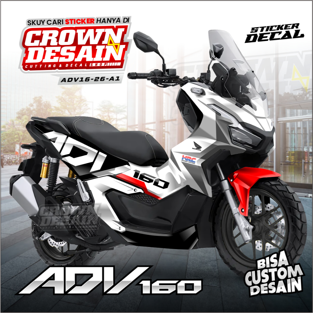 Jual (BISA COD) STIKER DECAL FULLBODY ADV 160 NEW VARIASI DESAIN SIMPLE ...