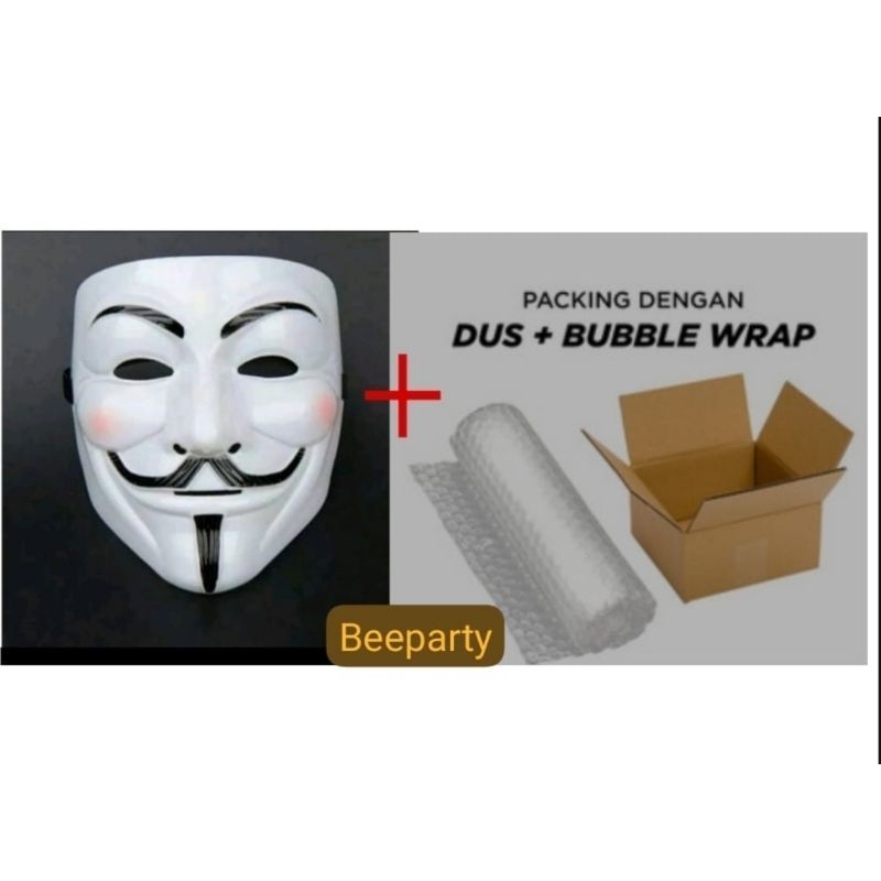 Jual Topeng Vendetta Topeng Halloween Hacker Anonymous | Shopee Indonesia