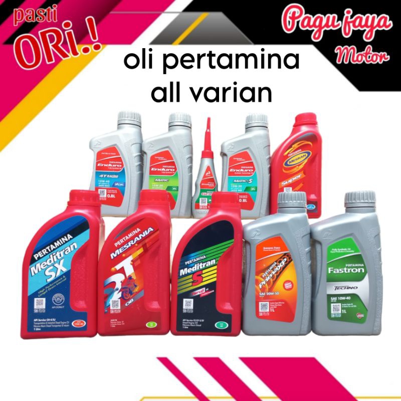 Jual PERTAMINA OLI MESIN ALL VARIAN ENDURO MESRAN FASTRON 4t 4tak MATIC ...