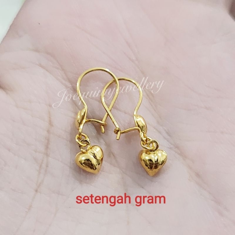 Jual anting emas muda R setengah gram berbagai model | Shopee Indonesia