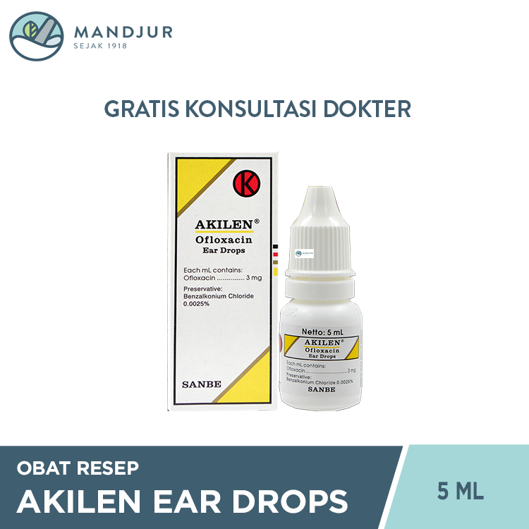 Jual Akilen Ear Drop 5 ml | Shopee Indonesia