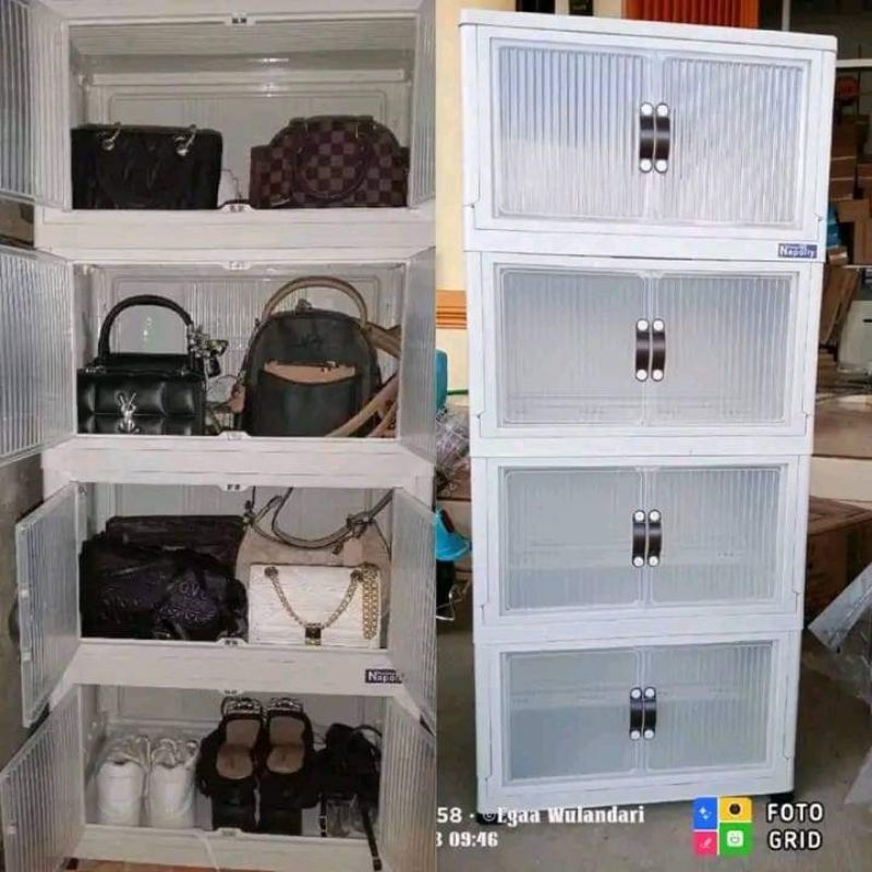 Jual lemari polybox Napoly 4 susun | Shopee Indonesia