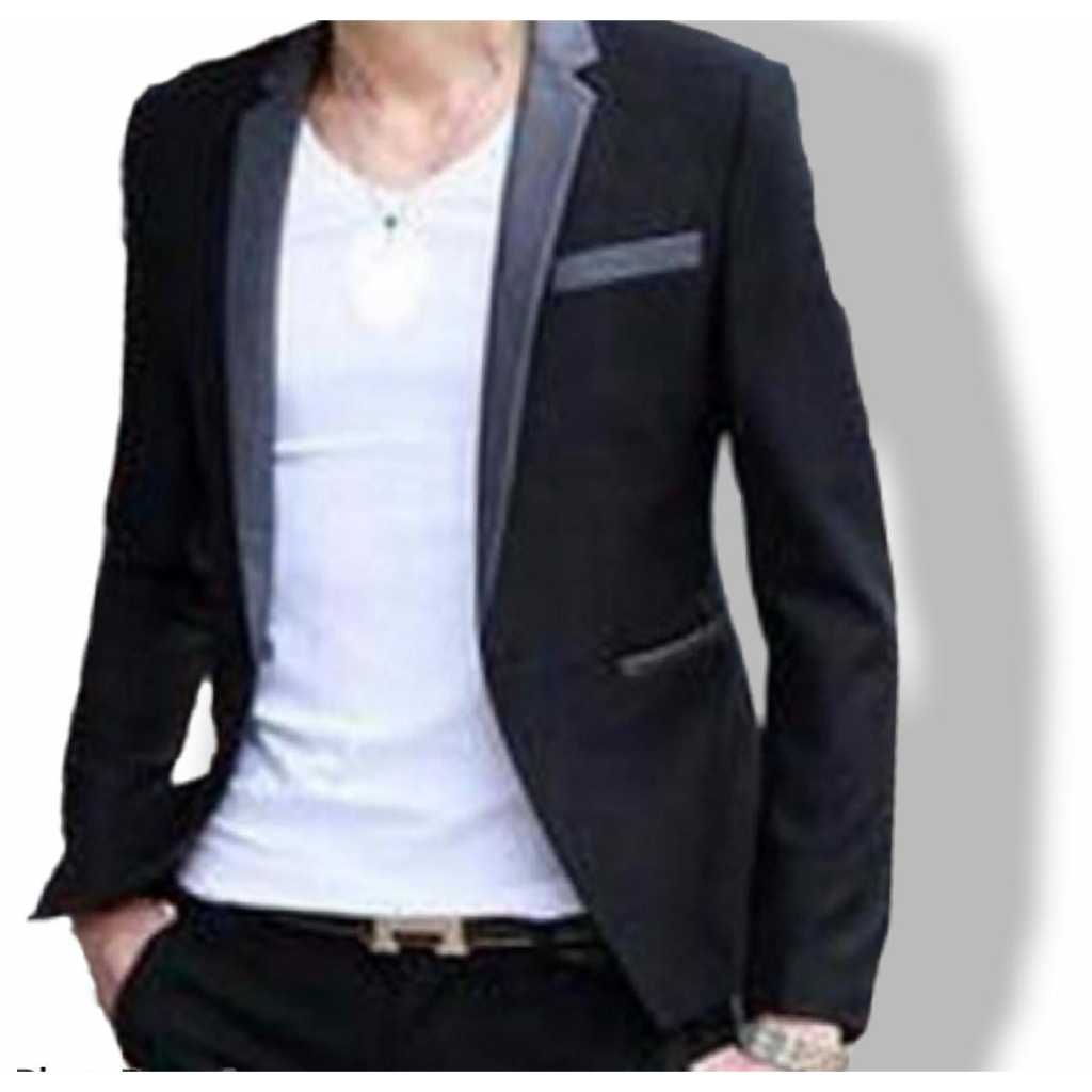 Jual Jas Pria Formal slimfit wisuda nikah kondangan Blazer Kerja kantor kuliah cowok bahan semi ...