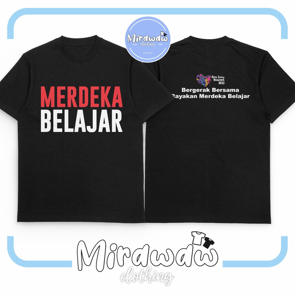Jual Kaos Merdeka Belajar HGN Hari Guru Nasional 2023 Bergerak Bersama ...