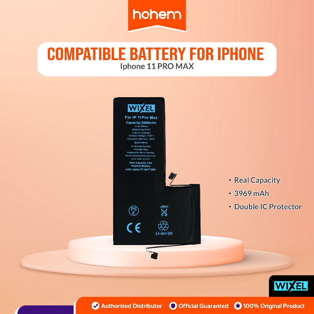 Jual WIXEL ORIGINAL Baterai Iphone 11 PRO MAX Batre Batrai Battery Dual ...