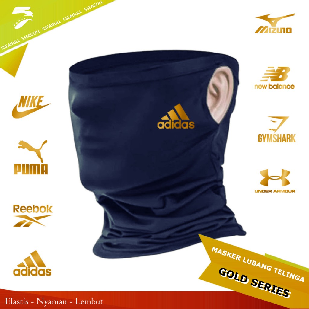 Jual MASKER BUFF LUBANG TELINGA NAVY GOLD SERIES / MASKER BUFF ...