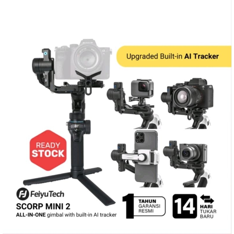 Jual Feiyu SCORP Mini 2 Gimbal Kit for Smartphones, Gopro and Mirrorless Camera | Shopee Indonesia